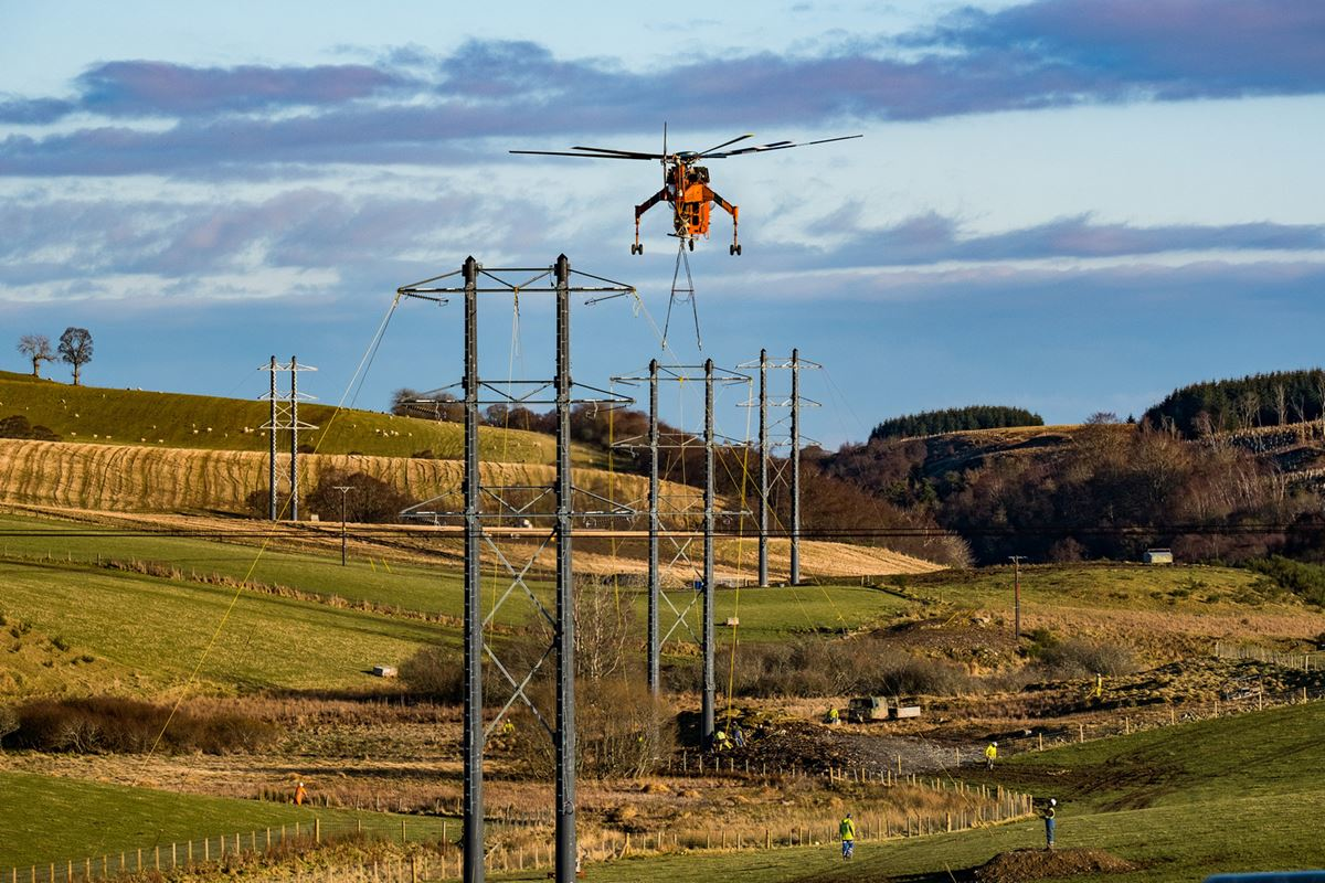 Flying into Pole Position: SSEN Uses Helicopter to Lift Composite Poles ...