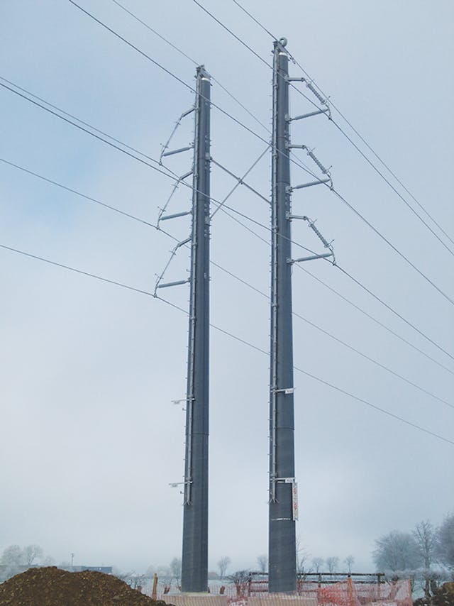 Two Types of Poles, One Transmission Line | T&D World