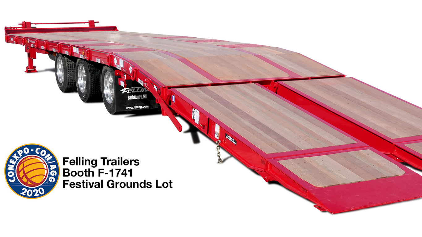 Felling Trailers, Inc. Showcases New Air Bi-Fold Ramps at CONEXPO-CON ...