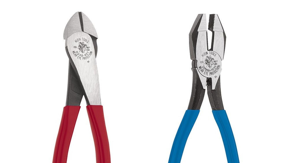 Two-Piece Ironworker’s Pliers Set Designed for Working with Rebar Tie ...