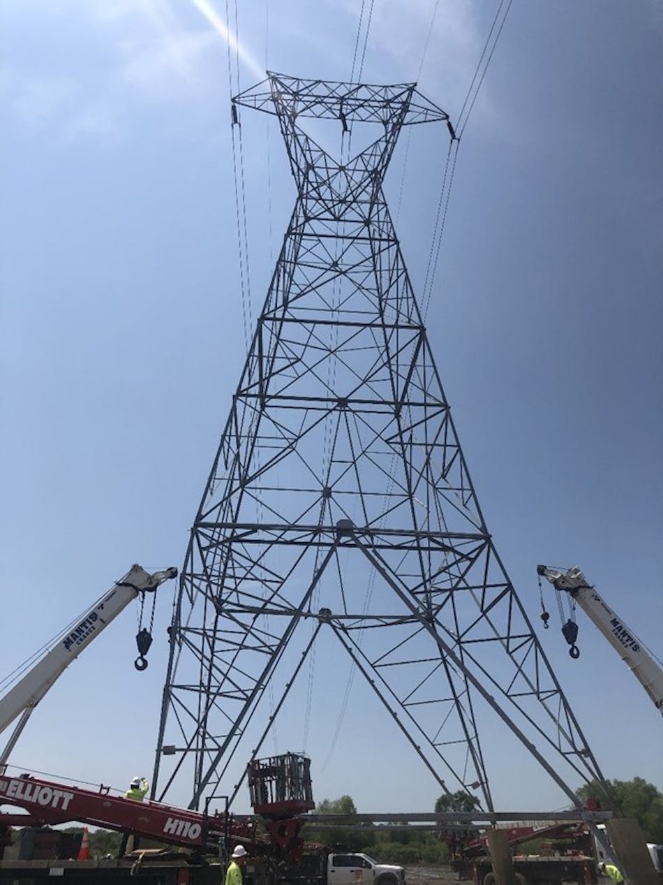 Evergy Stabilizes Damaged Tower | T&D World