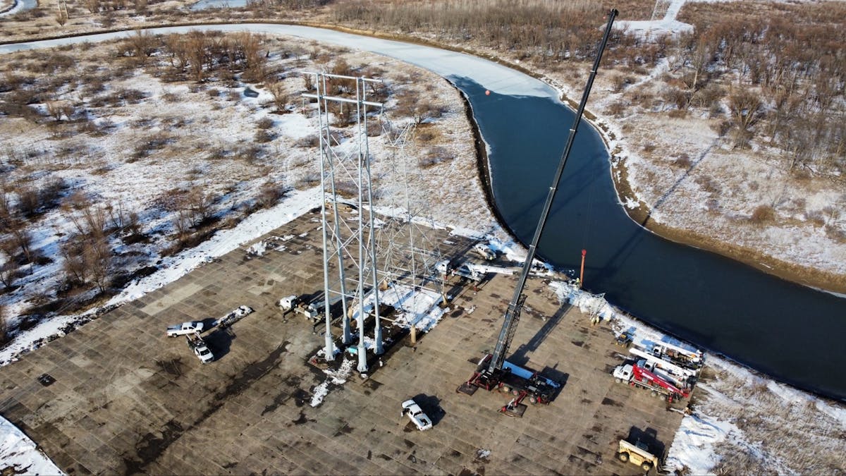 Evergy Stabilizes Damaged Tower | T&D World