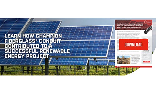 A Powerful Duo: Fiberglass electrical conduit in utility and solar ...